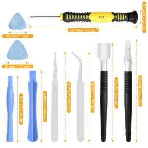 NUTJAM Set of 16 Precision Screwdriver Kit, Professional Phone Repair Tool for Apple, iPhone, iPad, MacBook, Samsung, Computers, Watch, Laptops