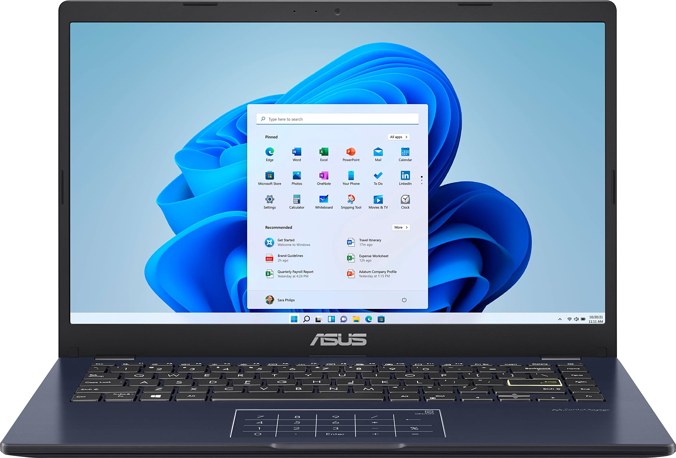 ASUS 2022 14" Thin Light Business Student Laptop Computer, Intel Celeron N4020 Processor, 4GB DDR4 RAM, 64 GB Storage, 12Hours Battery, Webcam, Zoom Meeting, Win11 + 1 Year Office 365, Black