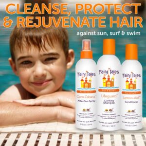 Fairy Tales Swim Shampoo and Conditioner 32oz for Kids - Chlorine Removal, Made with Natural Ingredients in the USA, No Parabens, Sulfates or Synthetic Dyes