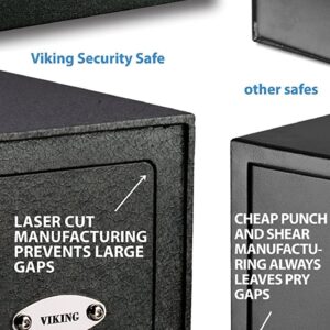 Viking Security Safe VS-35BLA Heavy Duty Biometric Fingerprint LCD Keypad Safe