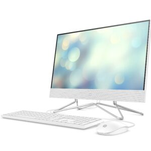 HP All-in-One 22" Desktop Computer (22-df0222, Snow White) & Sceptre 20" 1600x900 75Hz Ultra Thin LED Monitor 2X HDMI VGA Built-in Speakers