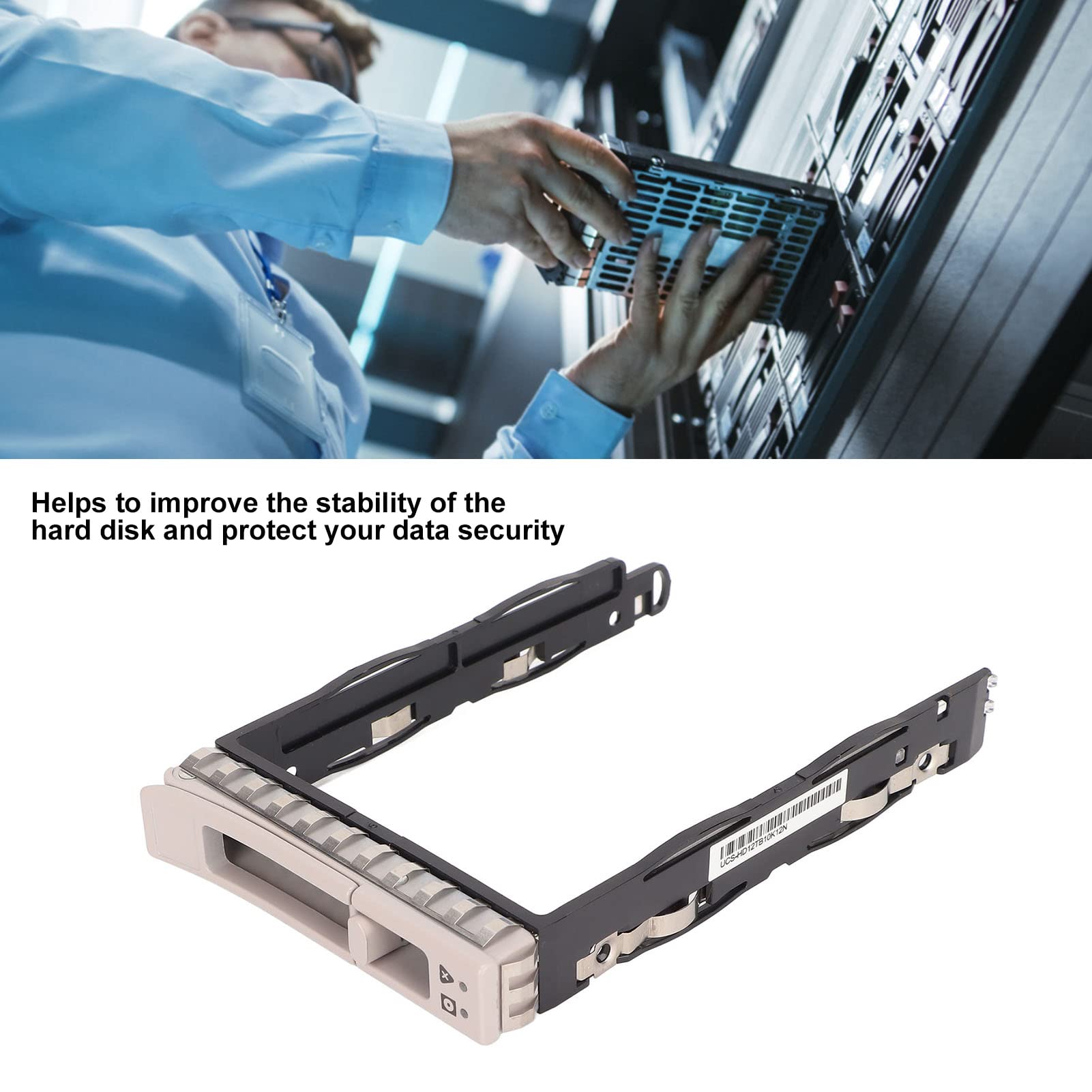 2.5" Hard Drive Caddy Compatible for for Cisco UCS C220 C240 C480 M5, Hot Plug Adapter Sled +4 Screws