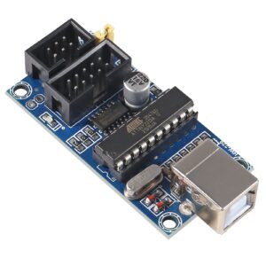 DWEII 2PCS USBTiny USBtinyISP AVR ISP Programmer 6/10 Pin Bootloader for Arduino UNO MEGA