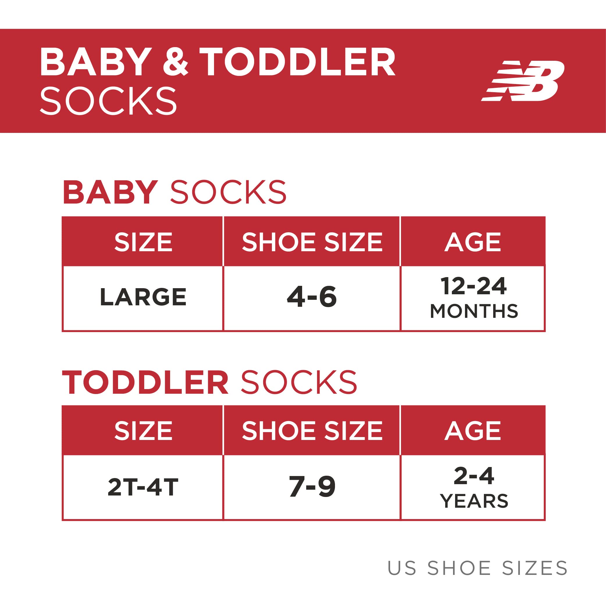 New Balance Baby Boys' Socks - 6 Pack Quarter Cut Non-Skid Gripper Socks (Infant/Toddler), Size 2-4T, Grey