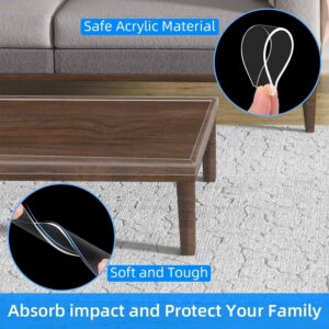 COUMENO Baby Clear Edge Protector, 1.2" X 9.84FT, Child Protection Desk Corner Corner Anti-Bump Anti-Bump Home Wrap Invisible, Anti-Sharp Edge Protect