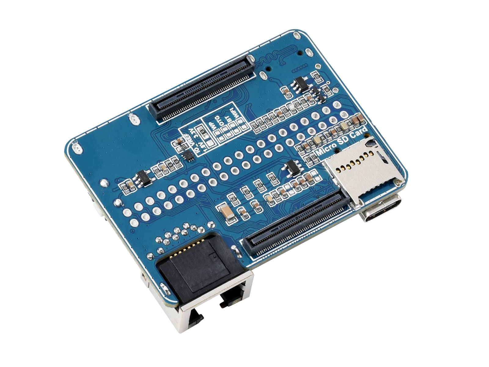 Nano Base Board (B) for Raspberry Pi Compute Module 4, Same Size as CM4, with Standard CM4 Socket, Raspberry Pi 40PIN GPIO, Gigabit Ethernet, USB2.0, DSI, CSI, HDMI, 3.5mm Audio Jack etc.