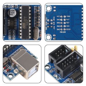 DWEII 2PCS USBTiny USBtinyISP AVR ISP Programmer 6/10 Pin Bootloader for Arduino UNO MEGA