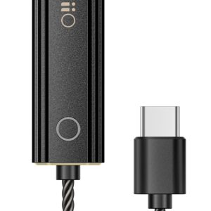 FiiO JadeAudio KA1 Headphone Amps Amplifier Tiny USB DAC High Resolution 3.5mm Lossless for Smartphones/PC/Laptops/Players(Type C, Black)