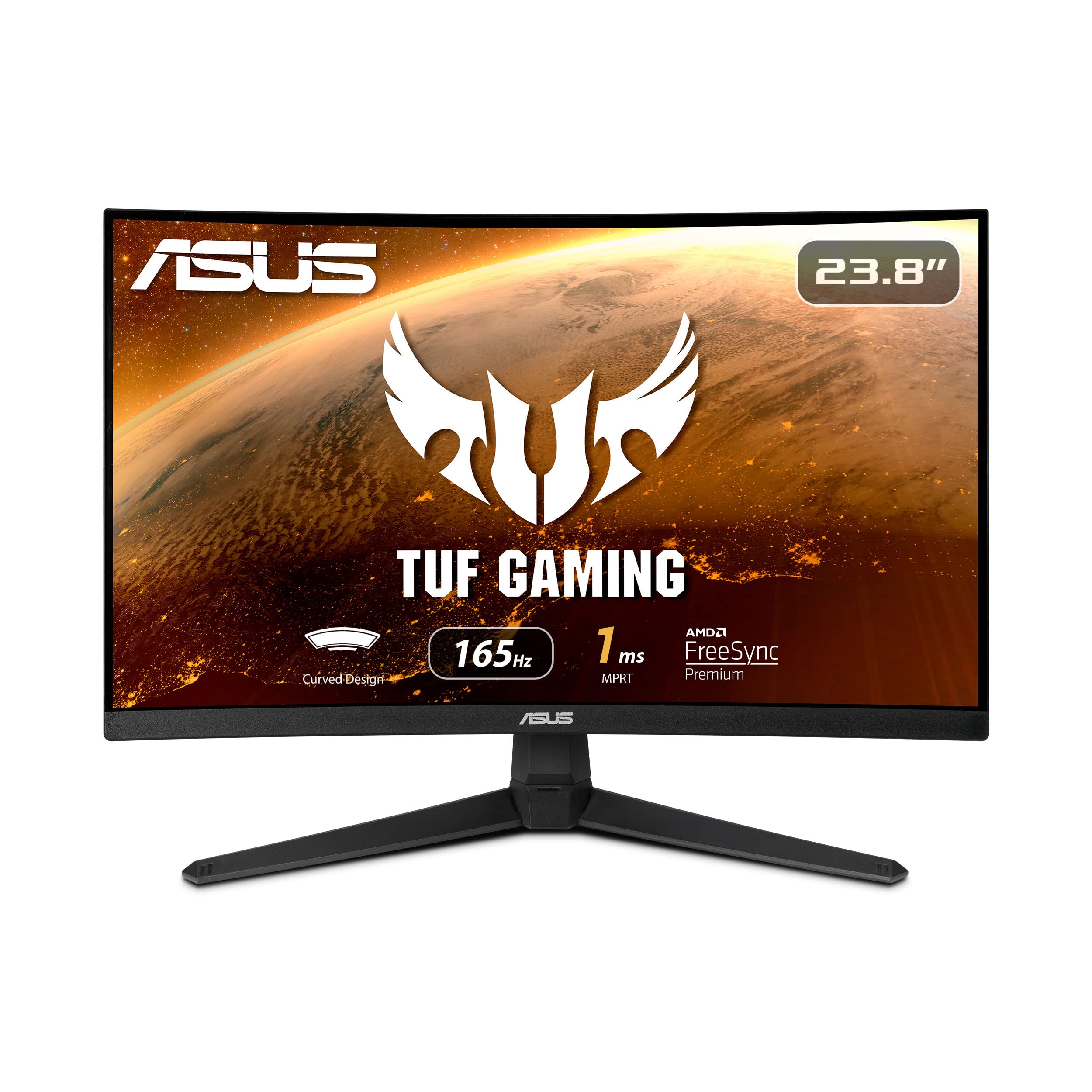 ASUS TUF Gaming 23.8” 1080P Curved Gaming Monitor (VG24VQ1B)( ) (Renewed)