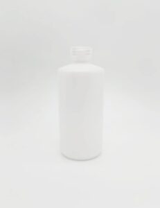 moonetto 12 pack 16oz narrow mouth round plastic bottles containers, 500ml hdpe bottles with pp caps