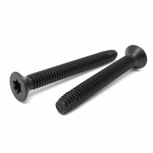 (150 pieces) 1/4-20x2-1/4" star drive flat head trailer floorboard deck bolts screws unc coarse full threads phos & oil