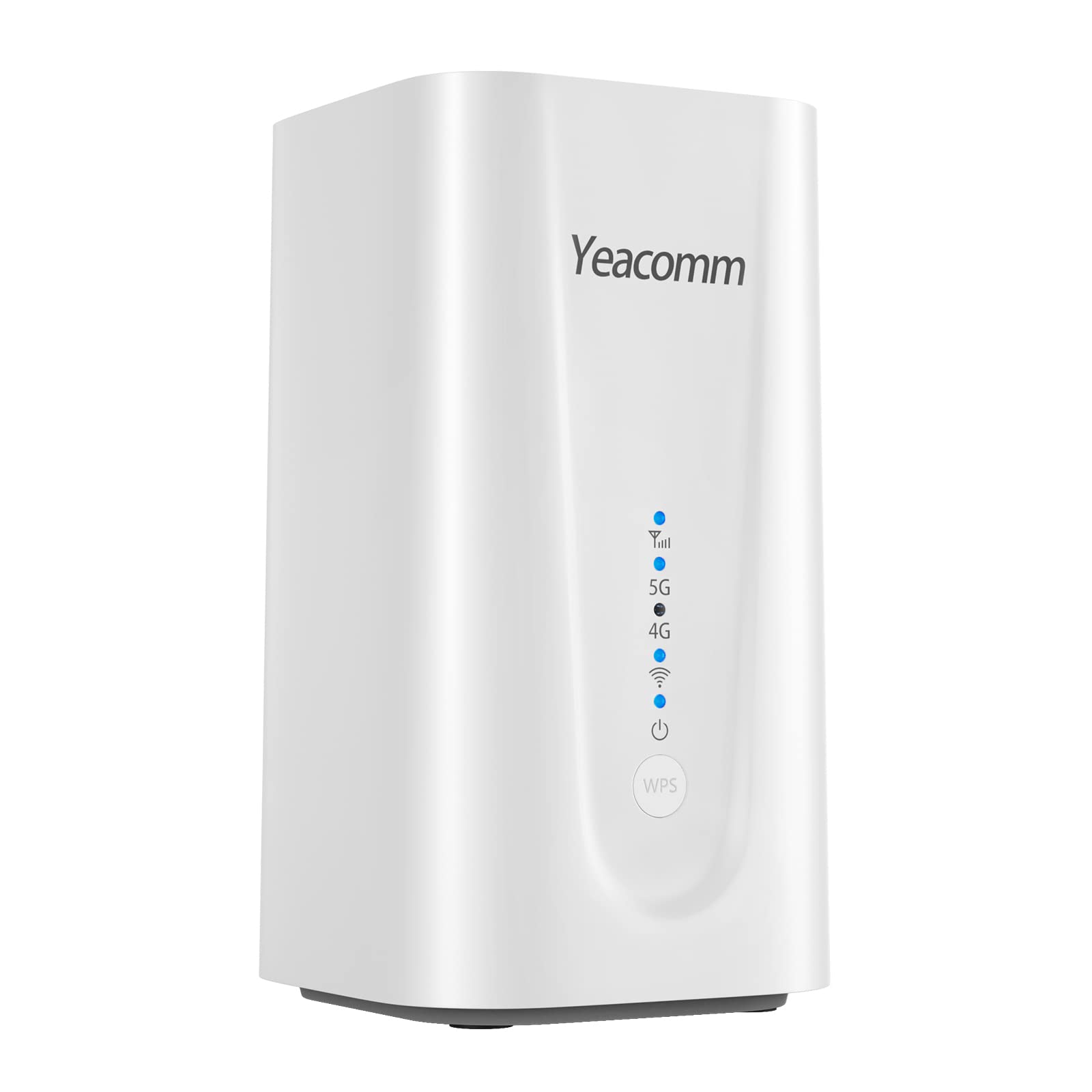 Yeacomm 5G Router AX3600 WiFi-6 Modem with Sim Card Slot,NR NSA/SA 5G Cellular Router Up to 4.67Gbps,Wireless 5G CPE & LTE Cat20 Gateway,Voice Volte RJ11,Band Lock,VPN,4 x 4 MIMO