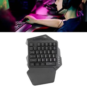 Single Hand Keyboard, 32 Million Keystrokes ABS Material 35 Keys Gaming Keyboard 35 Keys for Computer