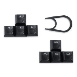 weilin texture tactility backlit keycaps replacement for cherry 2.0/5.0/6.0/9.0 gaming keyboards (black)