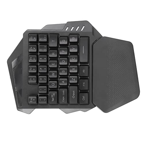 Single Hand Keyboard, 32 Million Keystrokes ABS Material 35 Keys Gaming Keyboard 35 Keys for Computer