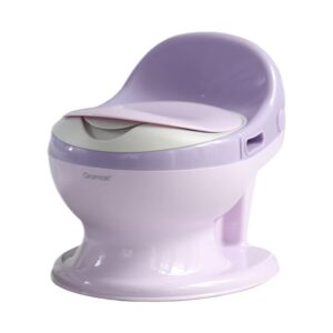 Toddler Potty, Gromast Baby Potty Training Toilet with Padded PU Seat and Removable Potty, Installation-Free Baby Toilet (Purple)