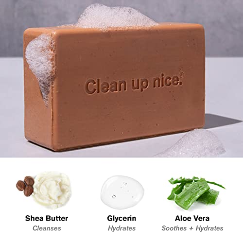 Every Man Jack Men’s All Over Bar Set for Body and Hair - Bar Soap Set for Men with Shea Butter and Aloe Vera to Deep Clean, Hydrate, and Soothe Skin - Naturally Derived, Zero Harsh Chemicals - 4 Pack