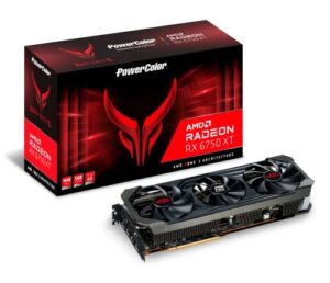 powercolor red devil amd radeon rx 6750 xt graphics card with 12gb gddr6 memory