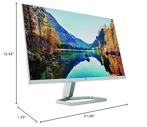 HP New M24fw FHD Monitor 2D9K1AA#ABA, On-Screen Controls; AMD FreeSync, Low Blue Light Mode; Anti-Glare, Brightness 300 nits, IPS FHD (1920 x 1080), 1 VGA; 1 HDMI 1.4, Plus HDMI Cable.