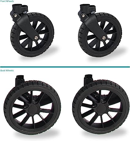 WONDERFOLD All Terrain XL Stroller Wagon Wheels for a Safe and Smooth Ride on Dirt, Mud, or Gravel (Compatible with All W4 Models and W2 Elite/Luxe Models)