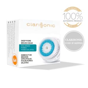 Clarisonic Facial Cleansing Brush Head Replacements,Deep Pore, Compatible with Mia 1, Mia 2,Gentle enough for daily use