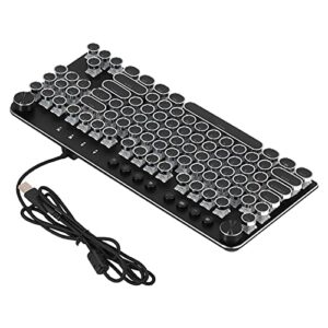 01 02 015 87 keys keyboard, gaming keyboard ergonomic design plug and play portable durable 87 keys layout for office for home