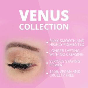 Concrete Minerals Eyeshadow, Silky- Smooth and Highly Pigmented, Longer-Lasting With No Creasing, 100% Vegan and Cruelty Free, Handmade in USA, 8 Grams Loose Mineral Powder (Venus)