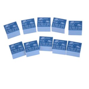 mizoelec 10pcs srd-05vdc-sl-c pcb for songle dc 5v mini power relay 5 pin srd-5vdc-sl-c blue