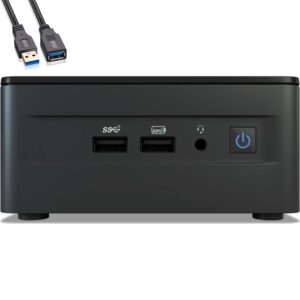 intel nuc 11 essential kit nuc11atkc4 barebone system 0.56l sized mini pc desktop, quad-core celeron n5105, no ram, no storage, 802.11ac wifi, bluetooth, displayport, no os, 64gb flash drive