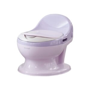 toddler potty, gromast baby potty training toilet with padded pu seat and removable potty, installation-free baby toilet (purple)