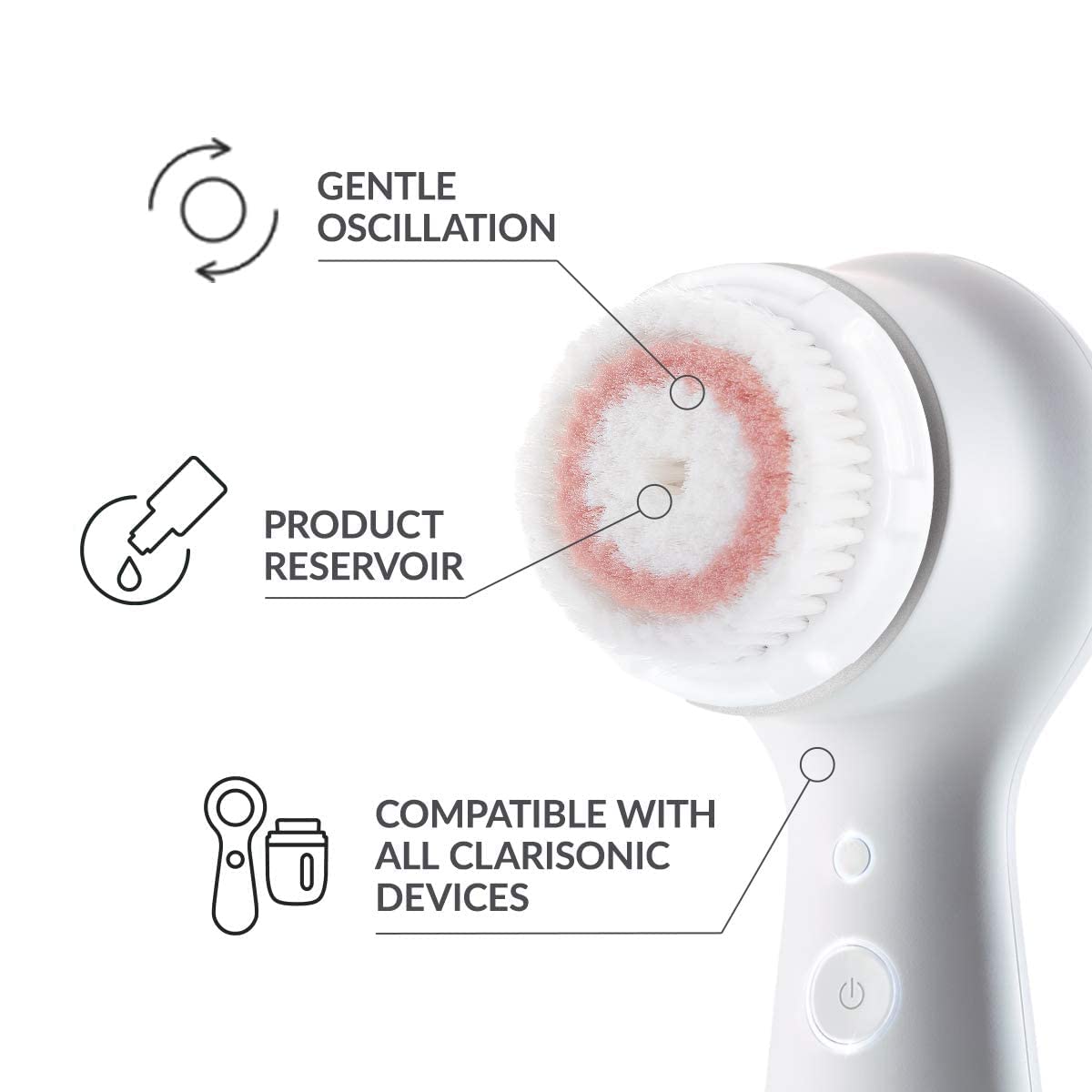 Clarisonic Radiance Facial Cleansing Brush Head Replacement Compatible with Mia 1, Mia 2, Mia Fit, Alpha Fit,Alpha Fit X, Alpha Fit, Verified by Transparency,4 Count