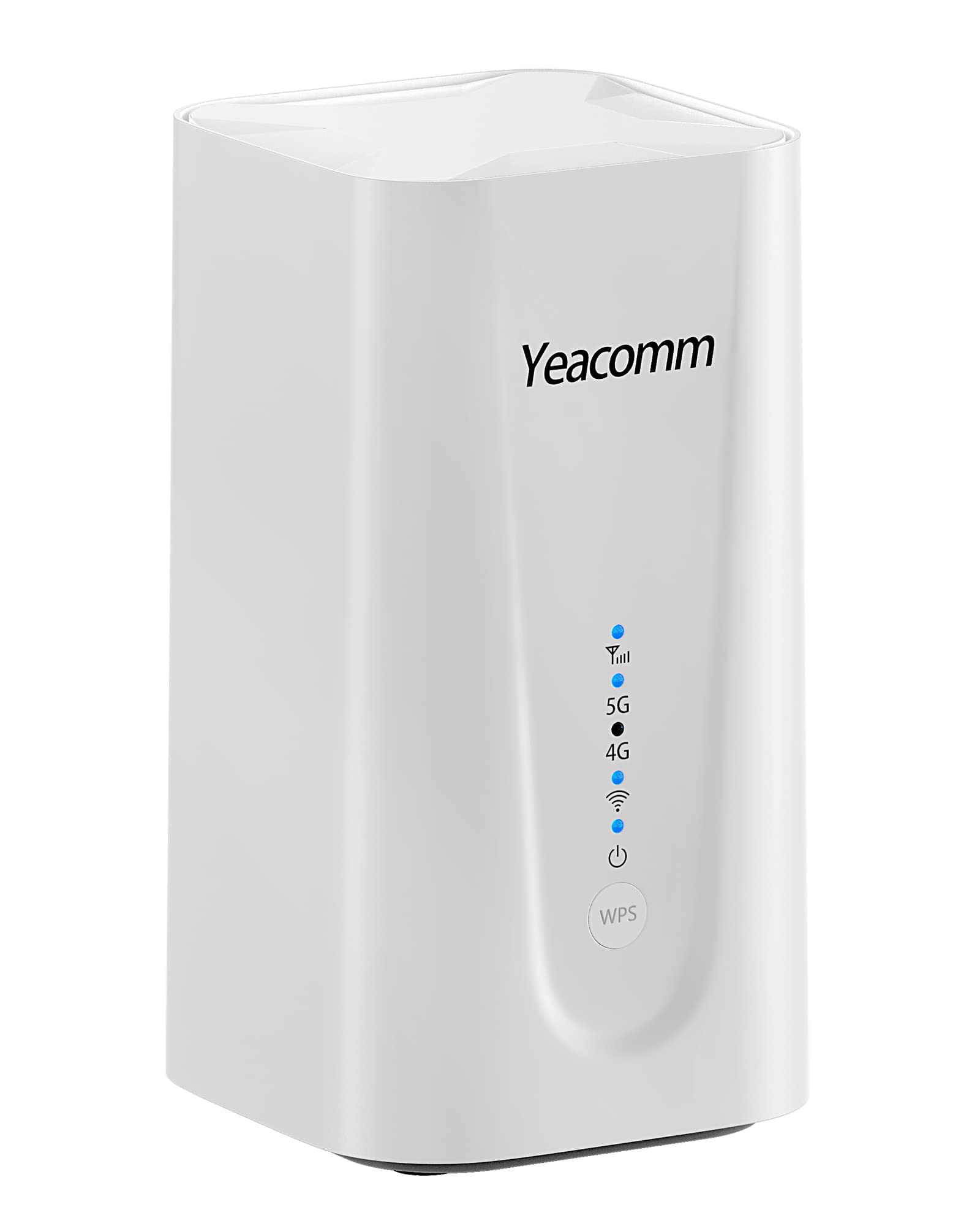 Yeacomm 5G Router AX3600 WiFi-6 Modem with Sim Card Slot,NR NSA/SA 5G Cellular Router Up to 4.67Gbps,Wireless 5G CPE & LTE Cat20 Gateway,Voice Volte RJ11,Band Lock,VPN,4 x 4 MIMO