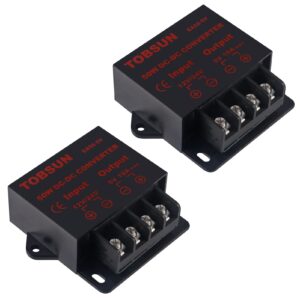 dweii 2-pack 12v to 5v converter, dc 12v 24v to 5v 10a step down converter adapter dc voltage reducer regulator power supplies transformer module