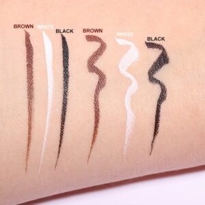 Jewelover Long Lasting White Liquid Eyeliner Pencil Ultra-Fine Felt-Tip Quick Drying Waterproof Formula Eye Liner Pen Women Eye Makeup, 0.021 Fl; Oz/0.6ml