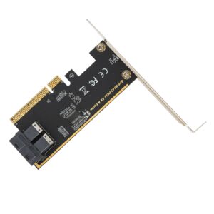 PCIE X8 to U.2 Adapter Card, for U.2(SFF-8639) PCIe NVMe SSD, Support 2.5" U.2 SFF SSD, SFF-8643 Mini-SAS HD 36Pin Connector, for Desktop