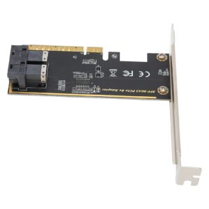 PCIE X8 to U.2 Adapter Card, for U.2(SFF-8639) PCIe NVMe SSD, Support 2.5" U.2 SFF SSD, SFF-8643 Mini-SAS HD 36Pin Connector, for Desktop