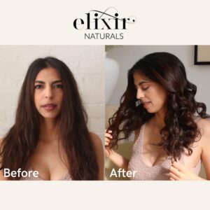 Elixir Naturals - Natural Hair Oil, Adds Shine, Strength and Nourishment to Dry, Frizzy, Damaged, Curly & Colored Hair. Leave-In Styling Hair Oil and Treatment for Dry Damaged Hair. 100ml