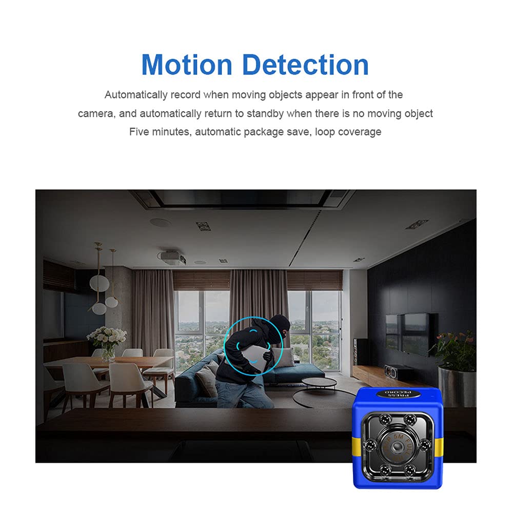 Cop Cam As Seen On TV Mini Spy Hiedden Camera ,1080P Body Camera, Convert Security Nanny Cam with Loop Recording / Motion Detection for Home,Car,Office Indoor and Outdoor ( 8GB Micro SD Card)