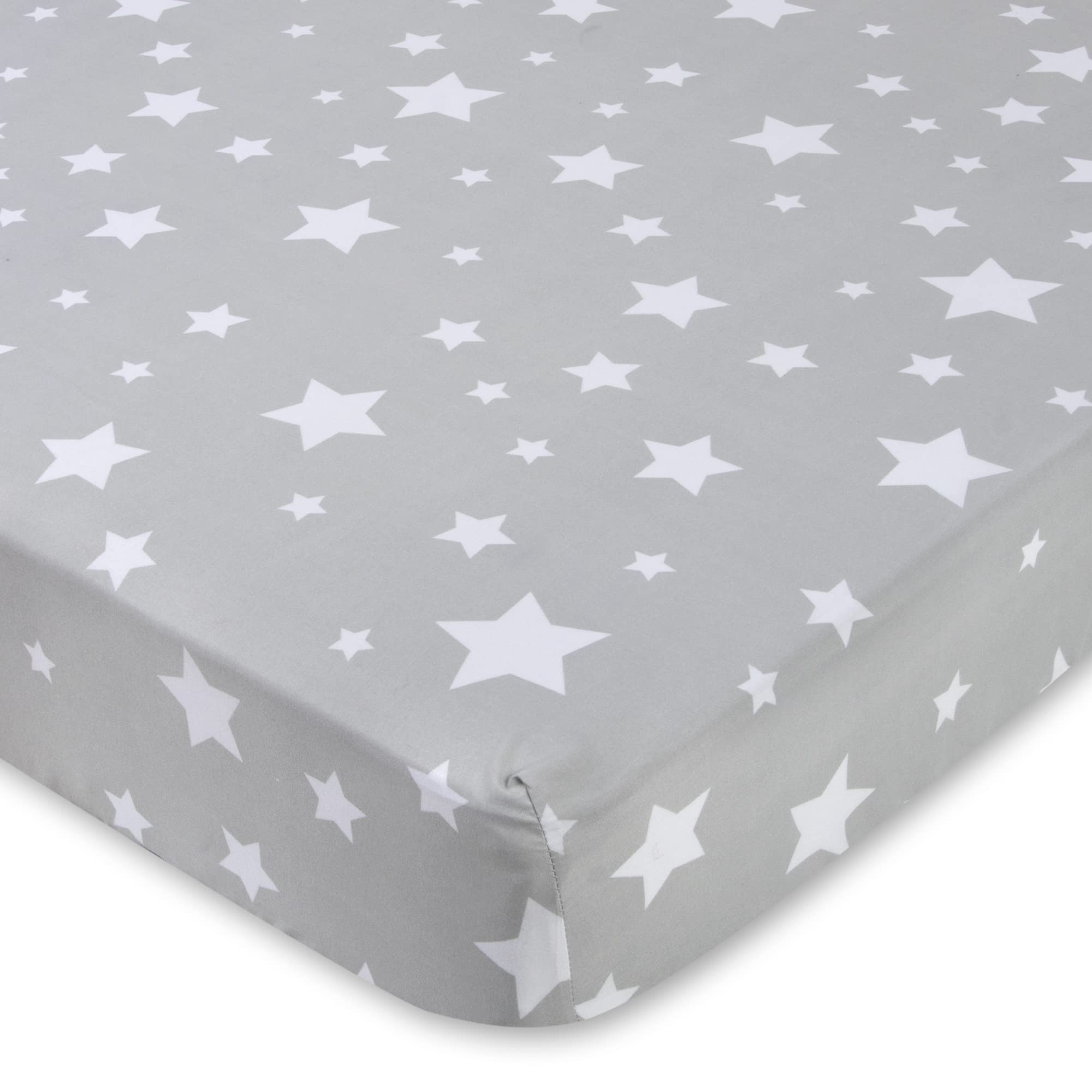 Moon and Stars Crib Sheets Bedding Set for Boys, Girls | Gender Neutral Crib Bedding Set Boho