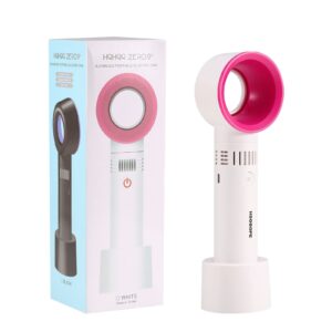 eyelash fan dryer portable usb rechargeable bladeless mini fan handheld for eyelash extension, air conditioning blower cooling dryer for essential eyelash extension supplies (white)