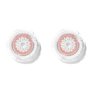 clarisonic radiance facial cleansing brush head replacement compatible with mia 1, mia 2, mia fit, alpha fit,alpha fit x, alpha fit, verified by transparency,4 count