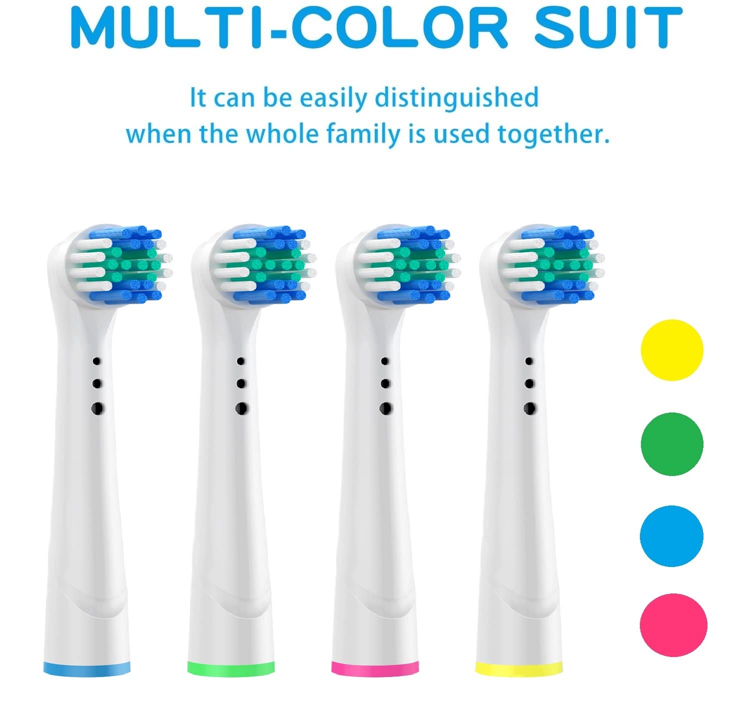 Replacement Toothbrush Heads for Braun, 8 Pack Clean Electric Brush Heads Compatible with Most Electric Toothbrush, Refill for 7000/Pro 1000/9600/ 5000/3000/ 8000 and More.