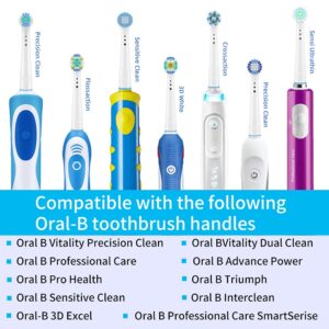 Replacement Toothbrush Heads for Braun, 8 Pack Clean Electric Brush Heads Compatible with Most Electric Toothbrush, Refill for 7000/Pro 1000/9600/ 5000/3000/ 8000 and More.