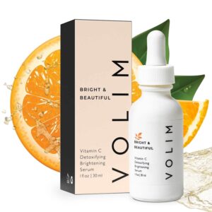 volim bright & beautiful vitamin c facial serum, anti-aging face serum for women