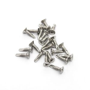 eivvia100pcs #8 * 5/8" Flat Head Cross Drive Head, 304 Stainless Steel, Flat Head Sheet Metal Screw self Tapping Screw Swallowtail Screw.…