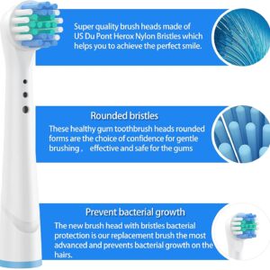 Replacement Toothbrush Heads for Braun, 8 Pack Clean Electric Brush Heads Compatible with Most Electric Toothbrush, Refill for 7000/Pro 1000/9600/ 5000/3000/ 8000 and More.