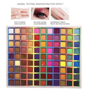 99 Colors Shimmer Eyeshadow Makeup Palette for Eyes- Professional Matte Glitter Long Lasting Rainbow Eye Shadow - High Pigmented Waterproof Colorful Powder for Women