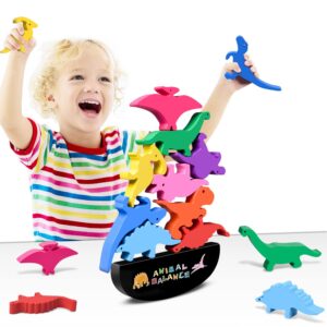 FFTROC Dinosaur Stacking Toys and Russian Blocks