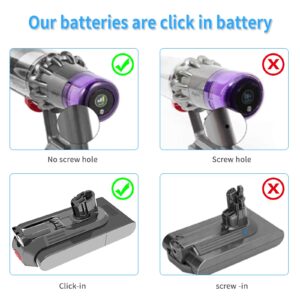 Lekzai 25.2V 4200mAh V11 Battery Compatible for Dyson V11 Torque Drive V11 Animal V11 Complete Extra V11 Absolute Pro V11 Absolute Extra V11 Fluffy Extra Vacuum Cleaner 970425-01