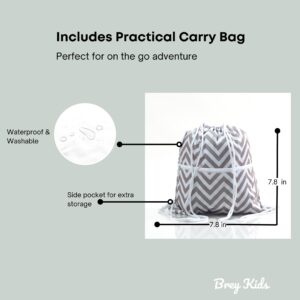 Portable Travel Potty for Toddler Kids 3-in-1 in Blue - Light, Easy with Stylish Carry Bag by Brey Kids